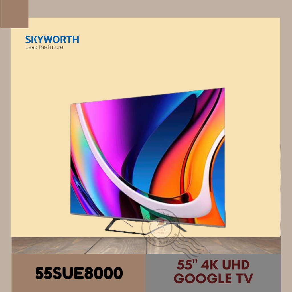 SKYWORTH 55SUE8000 55" QLED 4K UHD GOOGLE TV SMART TV ANDROID TV ...