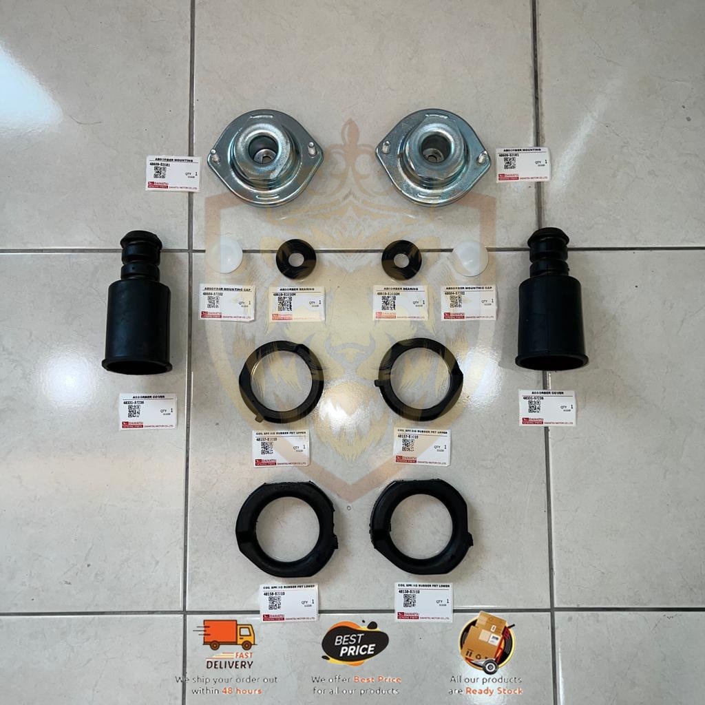 12 ITEM SET FOR PERODUA KELISA ATAU KENARI - ABSORBER MOUNTING ...