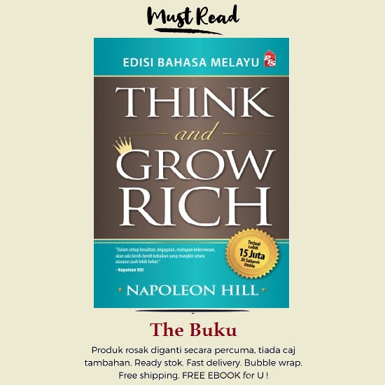 Think And Grow Rich Edisi Bahasa Melayu Free Ebook Shopee Malaysia
