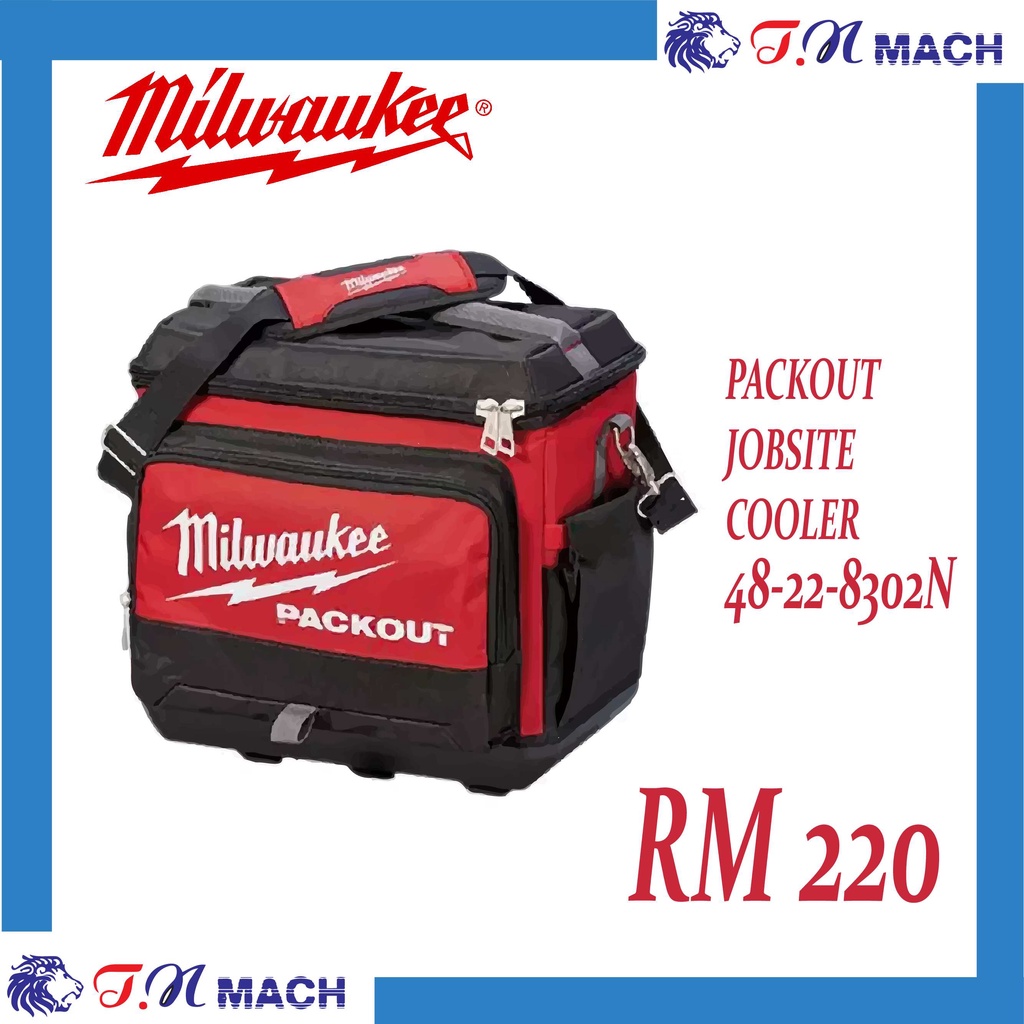 MILWAUKEE PACKOUT JOBSITE COOLER BAG 48-22-8302N | Shopee Malaysia