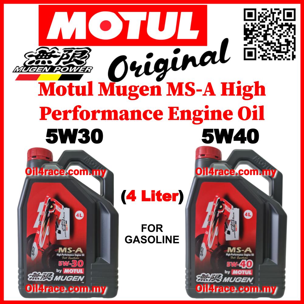 Motul Mugen MS-A High Performance Engine Oil (4L) 5W-30 & 5W40 (FOR GASOLINE) | Shopee Malaysia