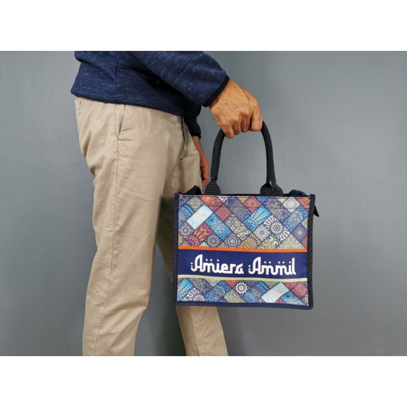 BEG TULIS NAMA. BEG PRINT NAMA. BEG CUSTOM NAMA. Student tote bag. Mom ...