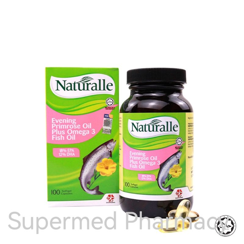 Naturalle Evening Primrose Oil Plus Omega 3 Fish Oil 100's (Evening ...