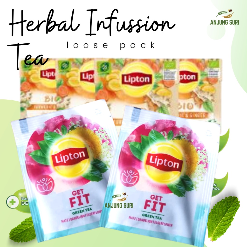 Lipton Herbal Infusion Tea Loose Tea Bag Get Fit After Meal Sweet Night Teh | Shopee Malaysia