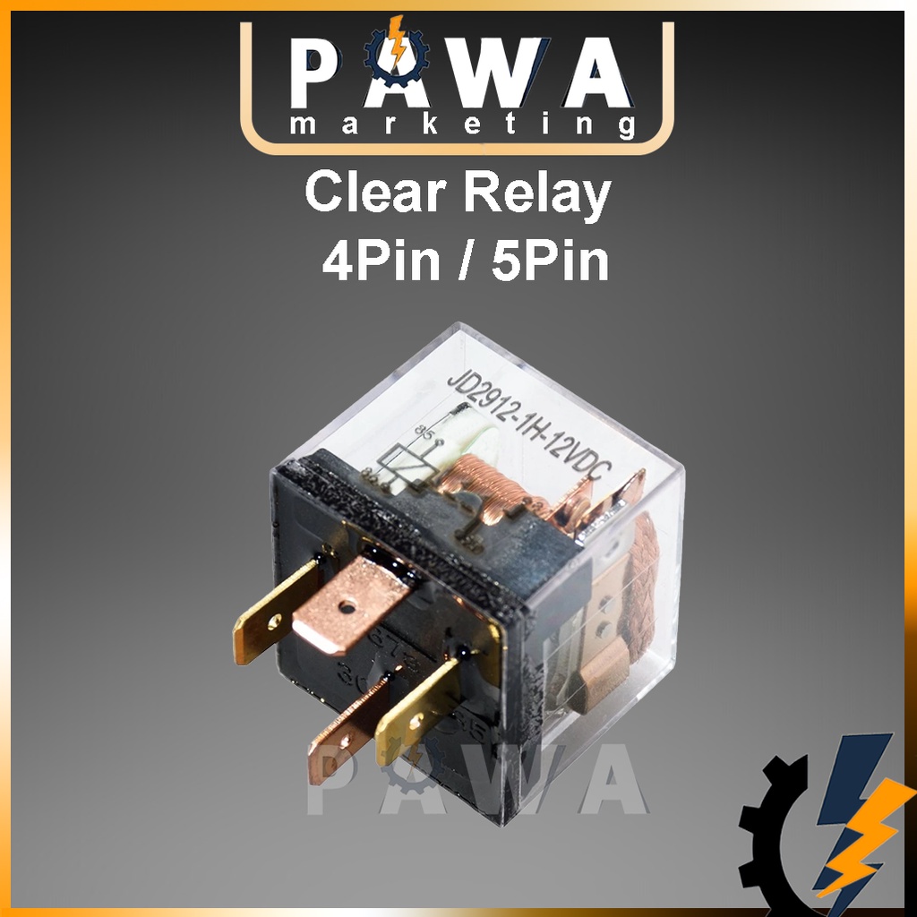 Pawa Votec Universal Automotive Car Clear Relay with Light 4 Pin 5Pin ...