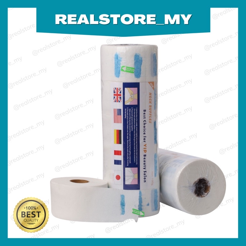 500sheets Quality Disposable Neck Strip Tissue Ruffle Barber Neck Paper ...