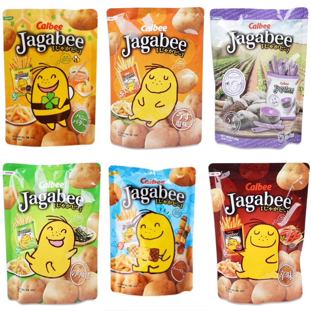 Calbee JAGABEE JAGABEE 3 VARIANTS (ORI, SEAWEED, HONEY) | Shopee Malaysia
