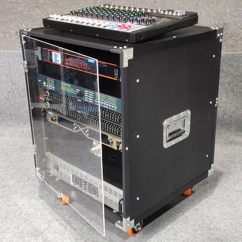Mixer stand power amplifier case audio 8U/12U/16U stage empty case with ...