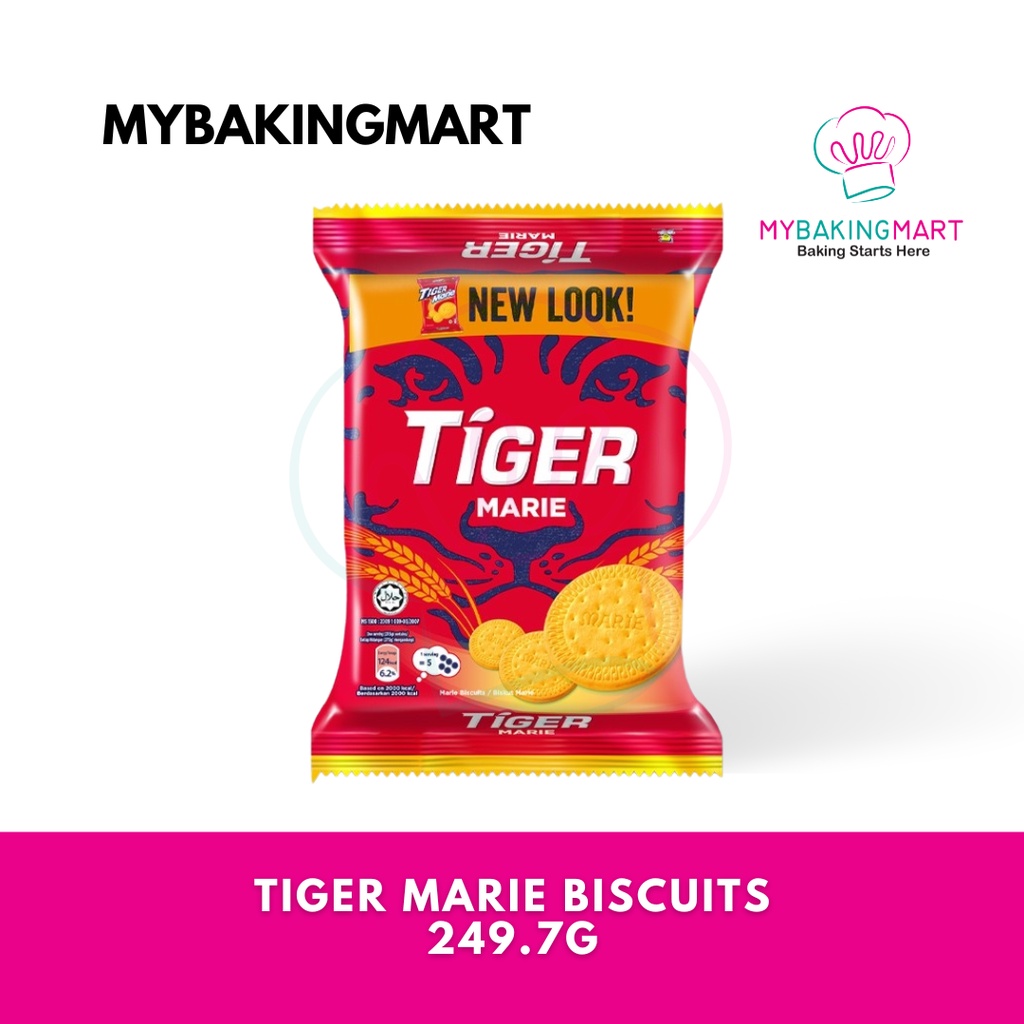 Mybakingmart | Tiger Marie Biscuits 249.7g - Biskut Marie Kek Batik ...