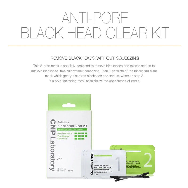 [Ready Stock] CNP Anti-Pore Black Head Clear Kit (3sets) | Shopee Malaysia