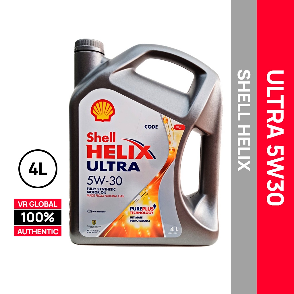 SHELL HELIX ULTRA 5W30 FULLY SYNTHETIC ENGINE OIL HONG KONG 4L | Shopee ...