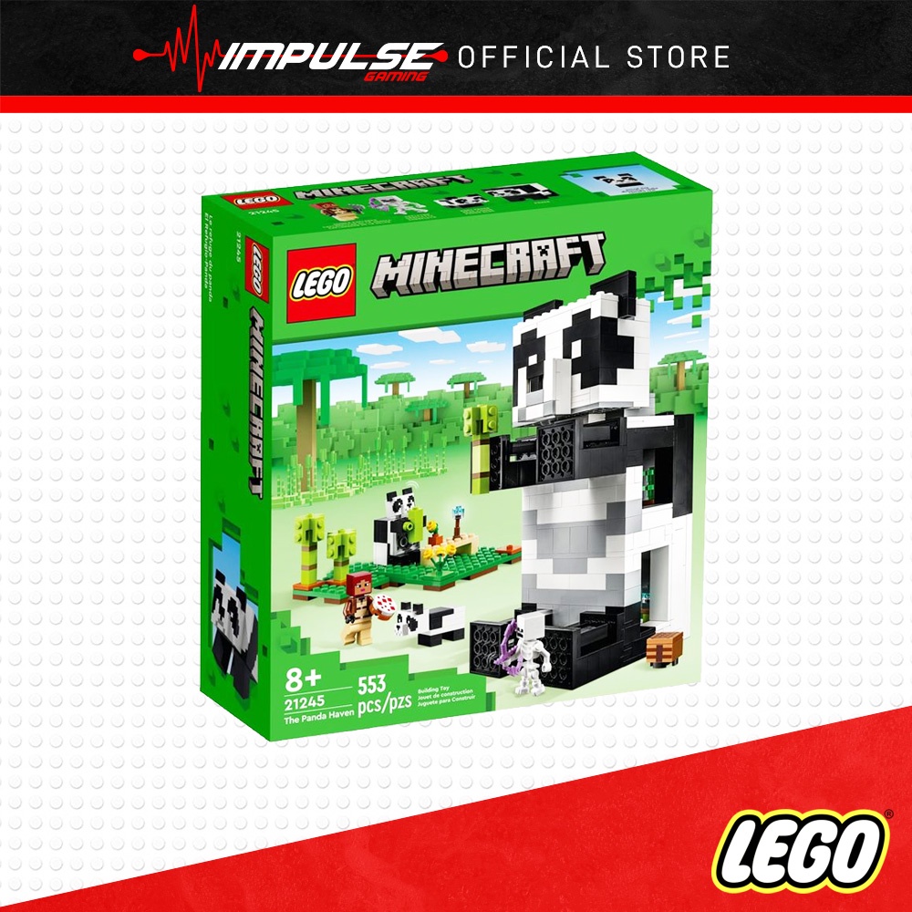 LEGO 21245 Minecraft - The Panda Haven | Shopee Malaysia