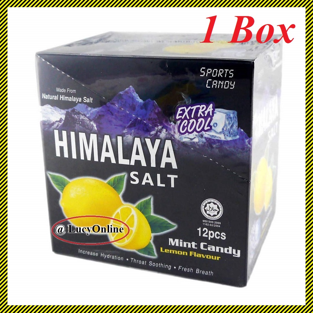 Himalaya Salt Candy (15g x 12 Sachets / Box) - Lemon Mint Flavor / Pack ...