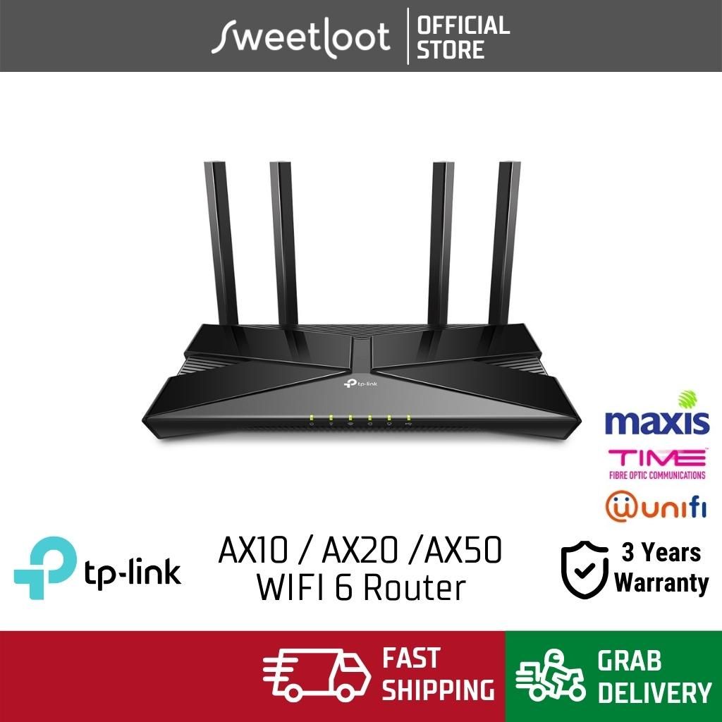 TP-Link AX 10 AX1500 / AX 20 AX 1800 / AX50 AX3000 Archer Dual Band ...