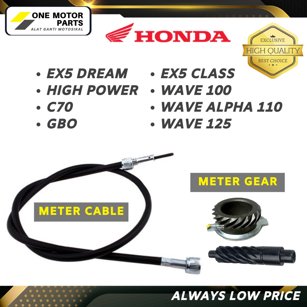 Meter Gear Meter Cable Honda EX5 Dream / High Power / C100 Kabel Meter ...