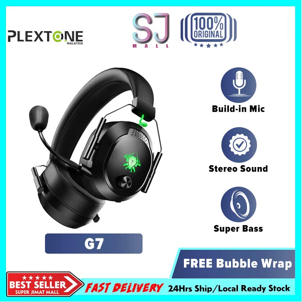 [𝑵𝑬𝑾 𝑨𝑹𝑹𝑰𝑽𝑨𝑳] PLEXTONE G7 Gaming Bluetooth Headphone LED Gaming Headset ...
