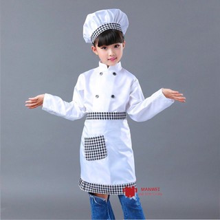 Baju Chef Kanak Kanak Kids Chef Budak Kitchen Cosplay Kids Apron ...