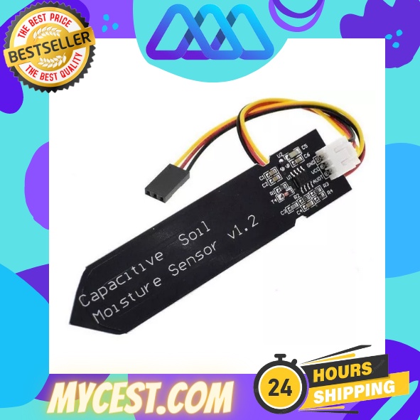 Capacitive soil moisture sensor Corrosion Resistant wide voltage wire ...