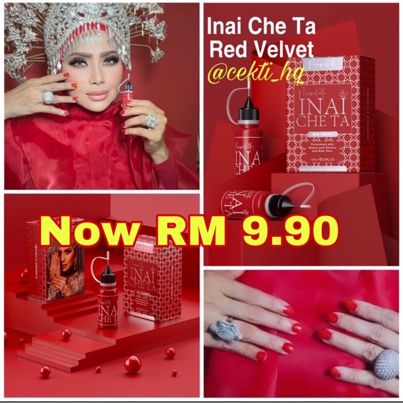 [NEW] INAI CHE TA RED VELVET | INAI RED VELVET CHE TA | Shopee Malaysia