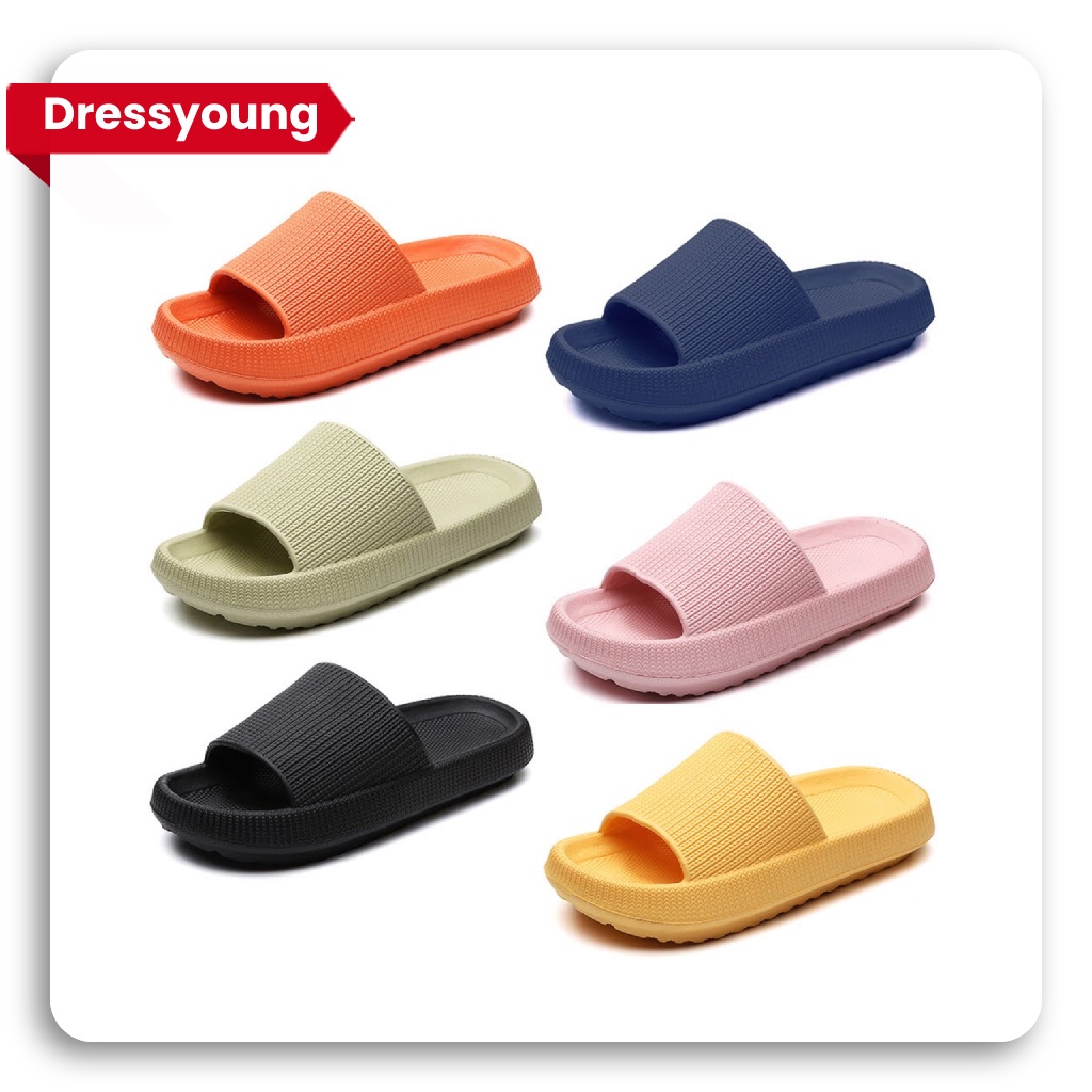 DRESSYOUNG Women Flat Sandals Indoor Slipper Unisex Slippers Toilet ...