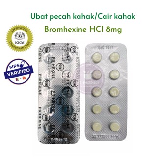 Prime Prihexine 8mg Bromhexine 8mg (Ubat Pecah Kahak/ Ubat Buang Kahak ...