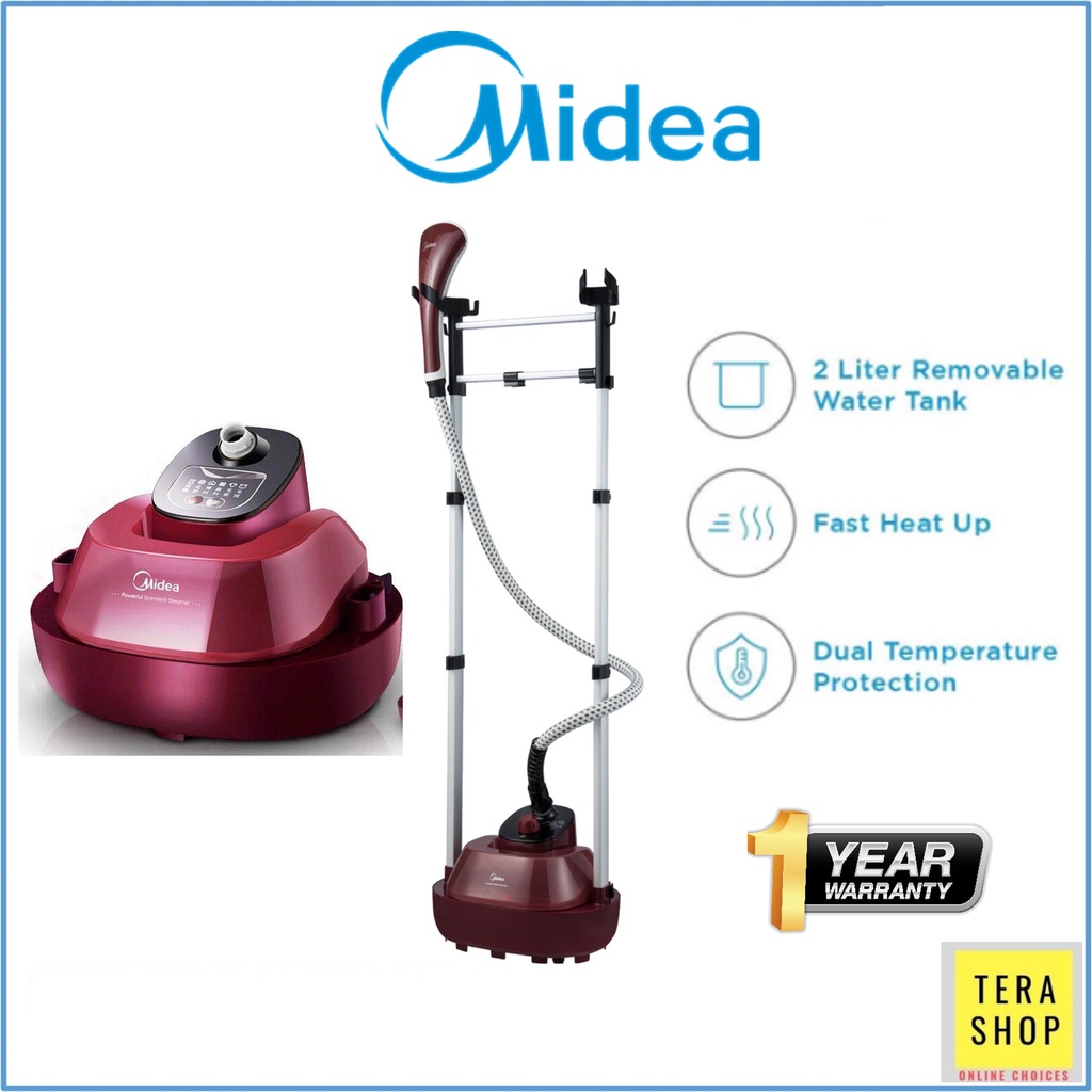 Midea GS-120D Garment Steamer 2L Water Tank 35G/M Steam Output | Shopee Malaysia