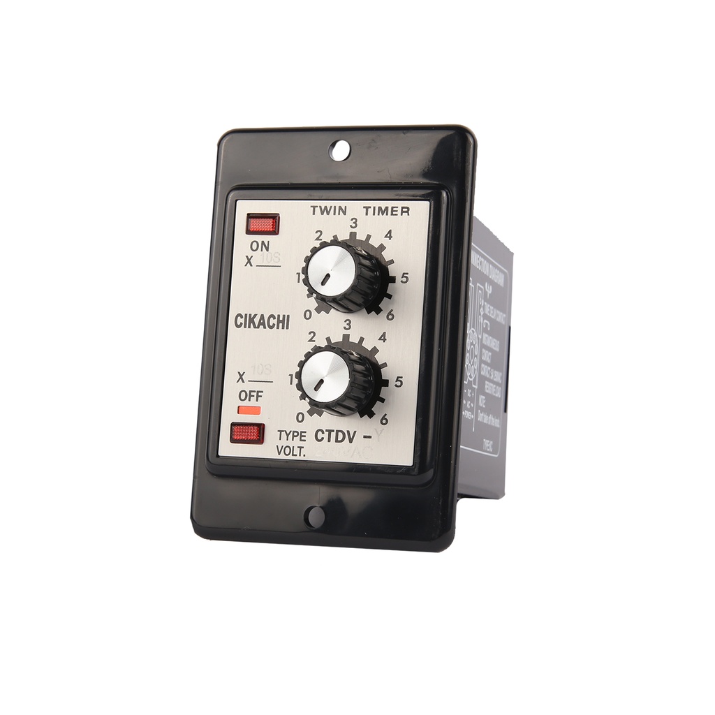 CIKACHI TWIN TIMER MADE IN TAIWAN CTDV-N / CTDV-Y / TDV-NM / TDV-YM ...