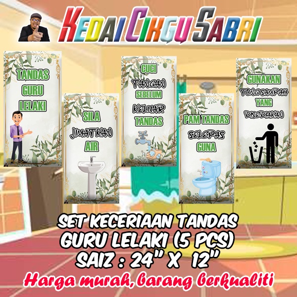 SET BANNER KECERIAAN TANDAS GURU (5 PCS/SET) | Shopee Malaysia