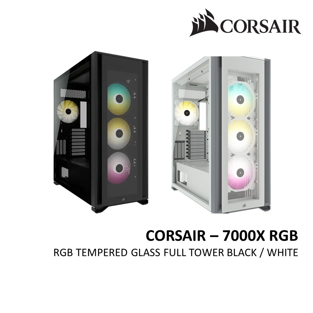 CORSAIR iCUE 7000X RGB Tempered Glass Full-Tower ATX PC Case - CC ...