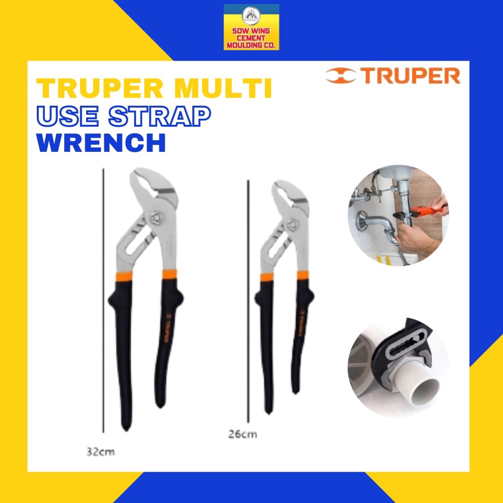 10" TRUPER MULTI USE STRAP WRENCH / 254MM / SAE1045 | Shopee Malaysia