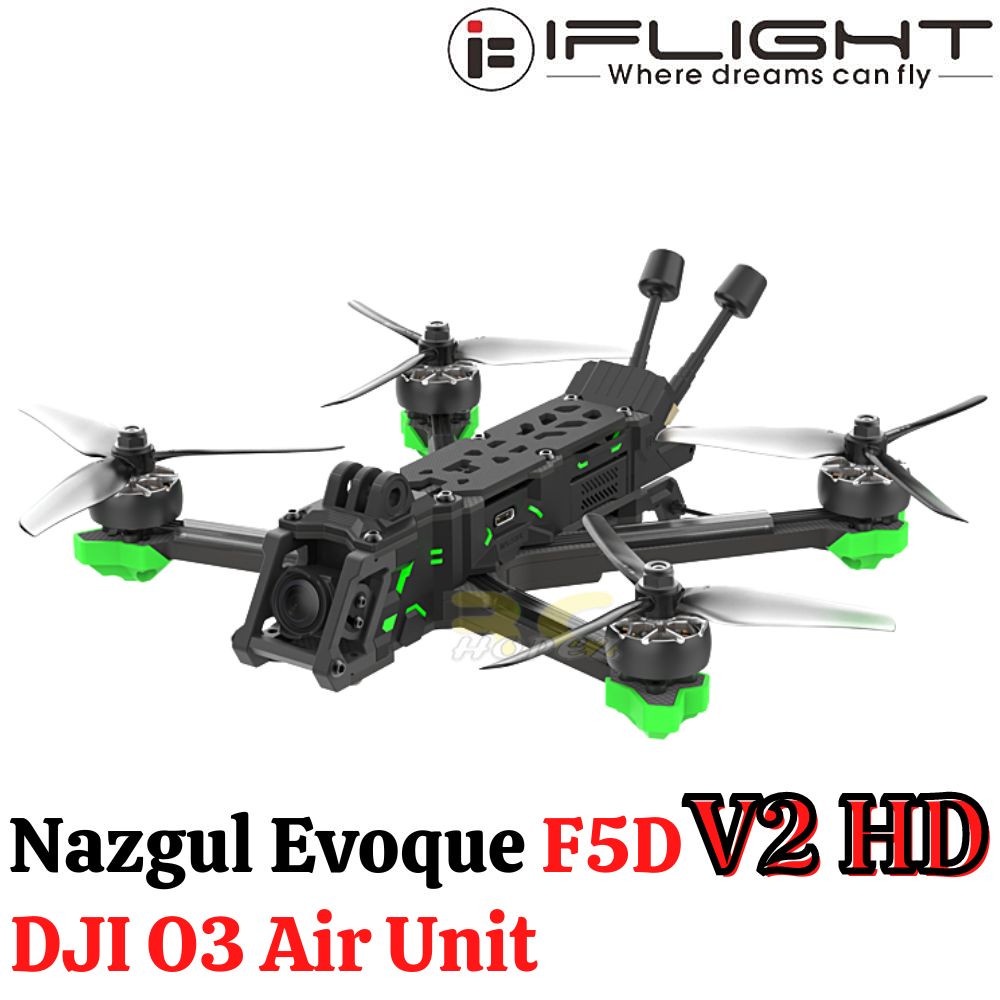 iFlight Nazgul Evoque F5D V2 DeadCat HD 6S 5 Inch FPV Racing Drone With ...