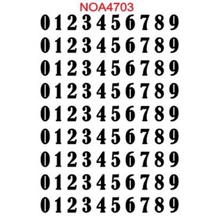 STICKER NOMBOR SIZE A4 | Shopee Malaysia