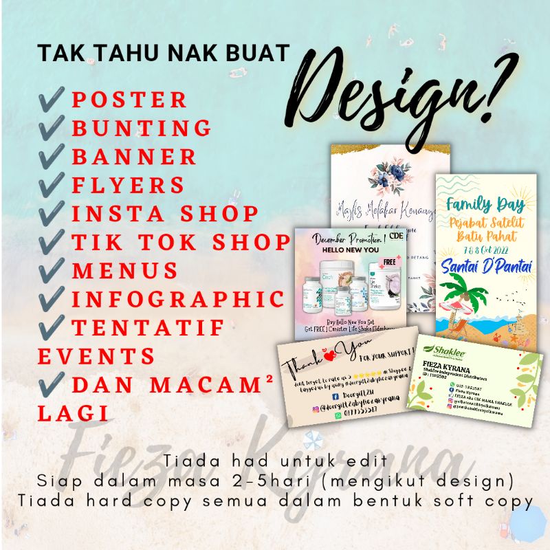 SERVIS DESIGN TERMURAH (POSTER PRODUK / FLYERS / BANNER / BUNTING ...