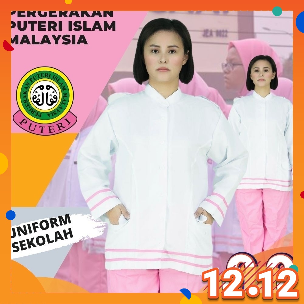 CY 2907 UNIFORM PUTERI ISLAM / KEMEJA UNIFORM PUTERI ISLAM / SET BAJU ...