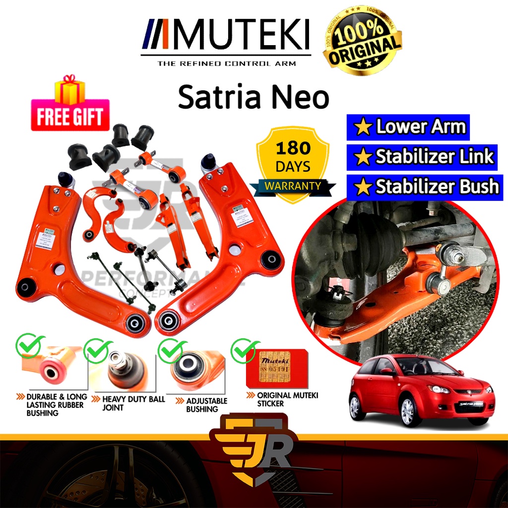Muteki Lower Arm / Stabilizer Link / Stabilizer Bush Muteki Satria Neo ...