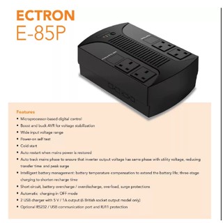 KOSS 850VA ECTRON UPS (E-85P) | Shopee Malaysia