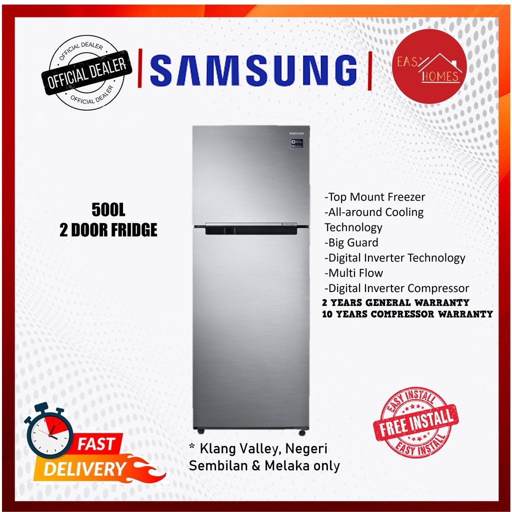 Samsung 500L 2 Door Refrigerator RT38K501JS8/ME / RT38K501JS8 | Shopee ...
