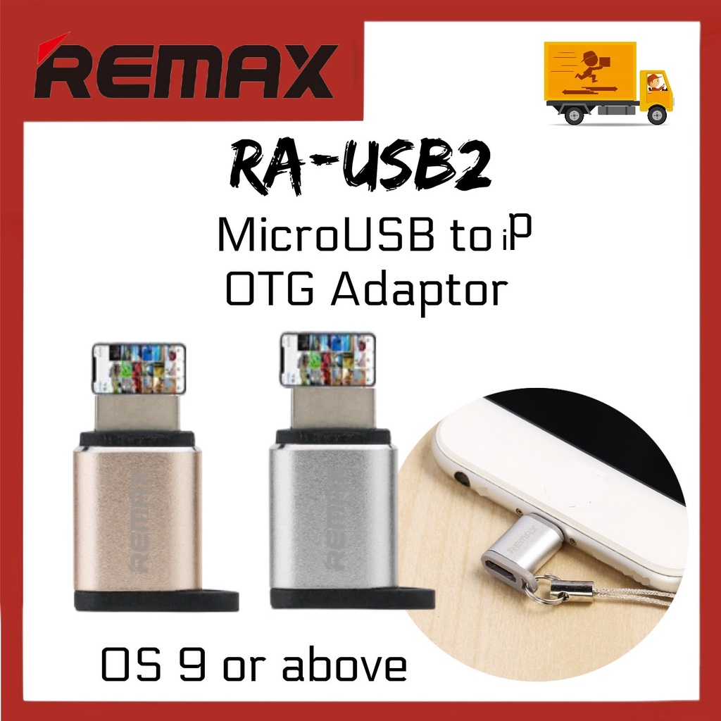 REMAX RA-USB2 MICRO USB FEMALE TO iP CONVERTER | Shopee Malaysia