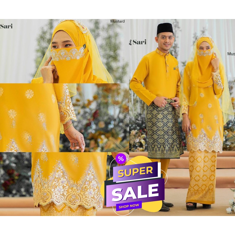 SET NIKAH/TUNANG KURUNG MODEN SONGKET WALINONG SARI+BAJU MELAYU JEBAT ...