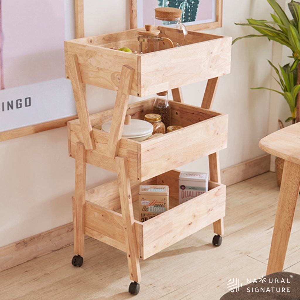 Natural Signature 0139 California Storage Trolley/Kitchen Trolley/Cafe ...