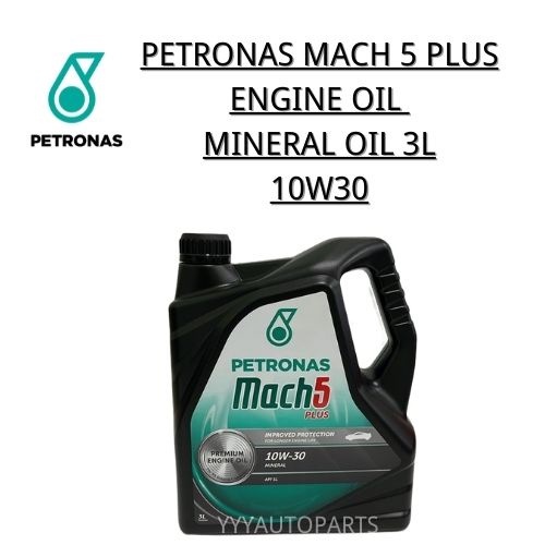 Petronas Mach 5 Plus 10W30 3L Engine Motor Oil Fluid | Shopee Malaysia