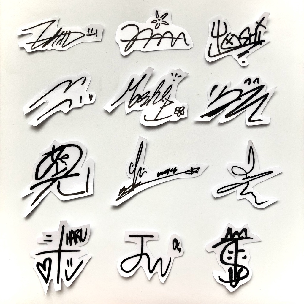 [kstuffind] Treasure SIGNATURE STICKER TRANSPARENT TTD TRANSPARENT ...