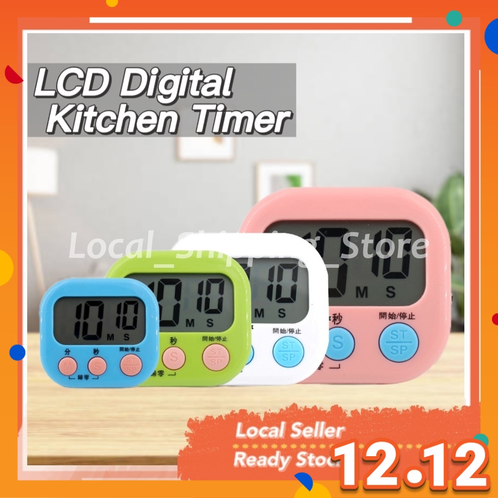 LCD Digital Kitchen Timer / Cooking Baking Oven Timer / Loud Alarm ...