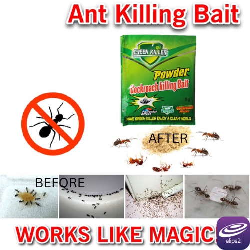 Power Ant Killing Bait / Power Cockroach Killing Bait 5g Insect Bait ...