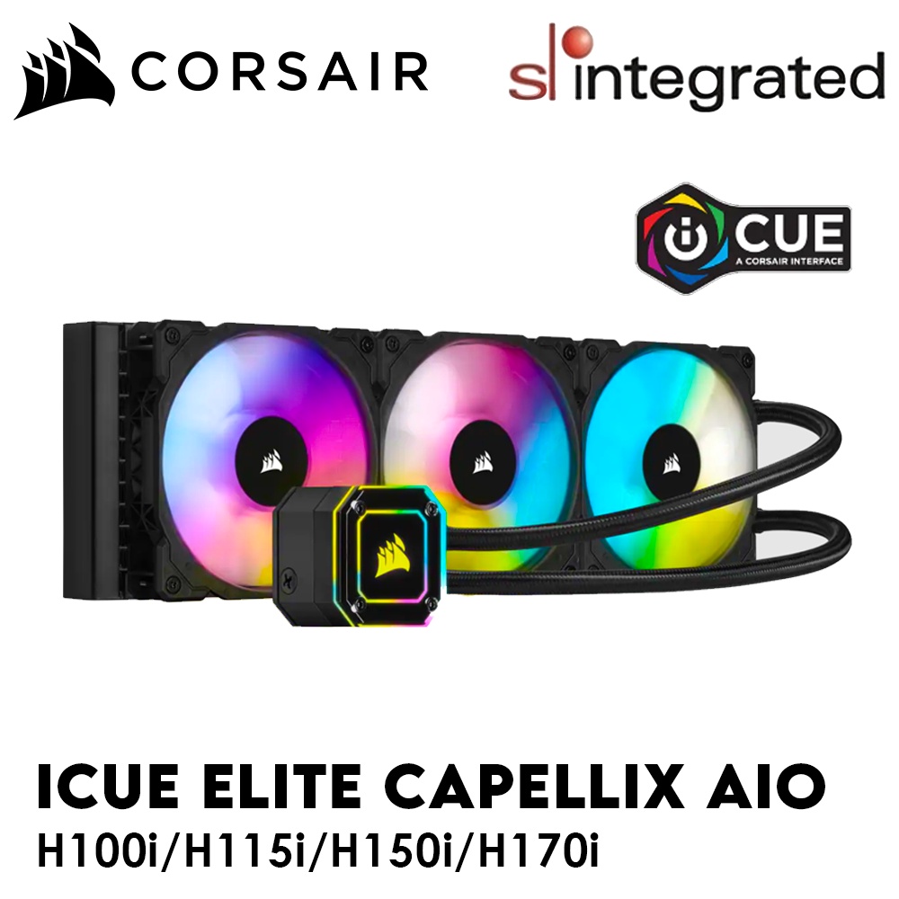 Corsair iCUE Elite Capellix RGB Liquid CPU Cooler - H100i/H115i/H150i ...