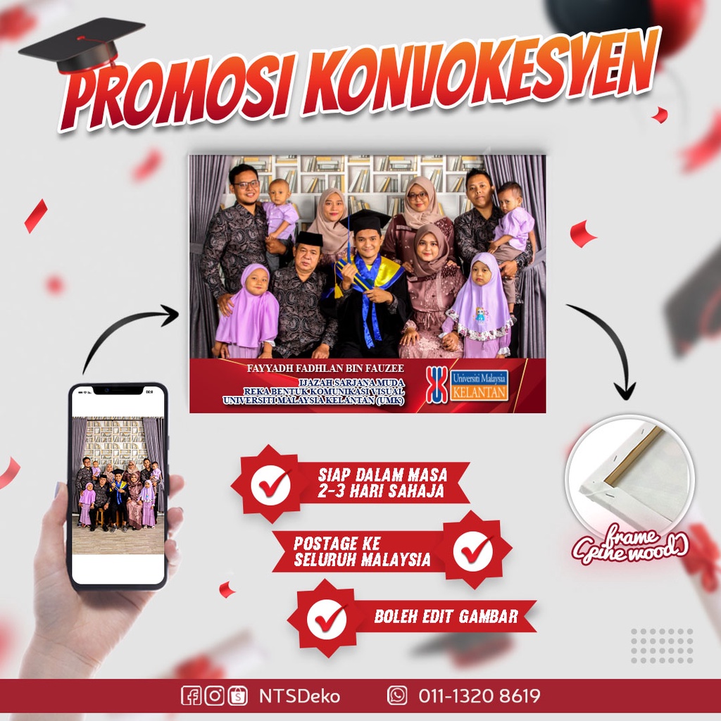 FRAME CONVO - Canvas with Wood Frame (Print) - Murah, Berkualiti tinggi ...