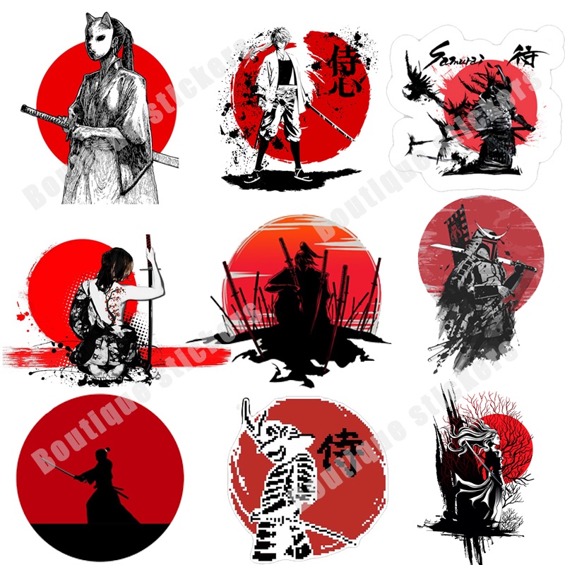 Japanese Samurai Culture Ninja Katana Samurai PVC Vinyl Waterproof ...