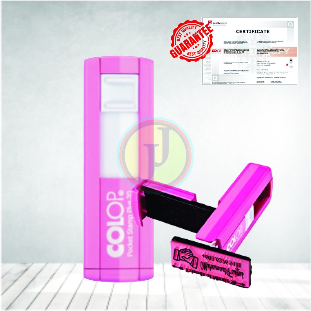 COLOP Cop Nama Stamp Chop Pocket Stamp Rubber Stamp Nurse Stamp Self ...