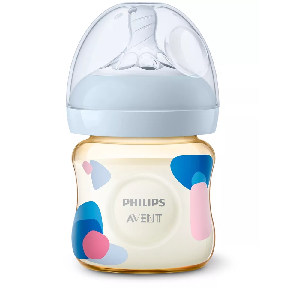Philips Avent Natural 4oz 125ml Ppsu Plain Blue Pink Newborn Natural