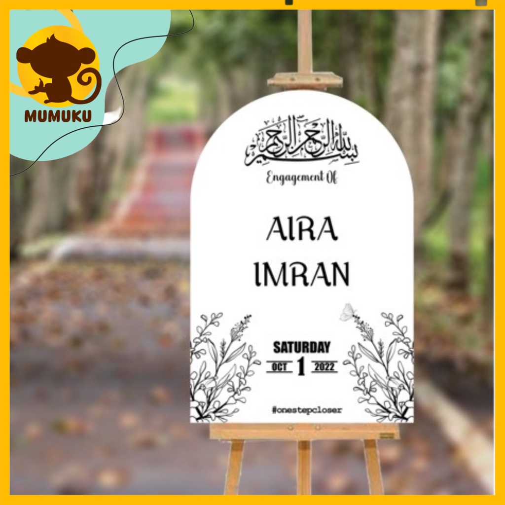 MINIMALIST White Welcome Board Custom Acrylic, Wedding Board Acrylic ...